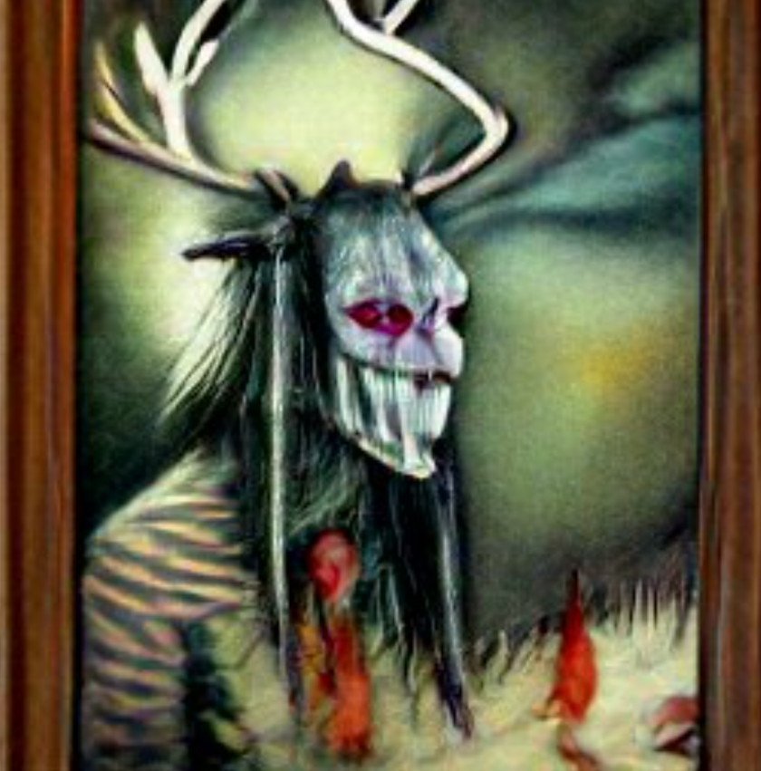 craiyon_013055_wendigo_native_american_indian_folklore_painting – 𝐀𝐗𝐈𝐒 ...